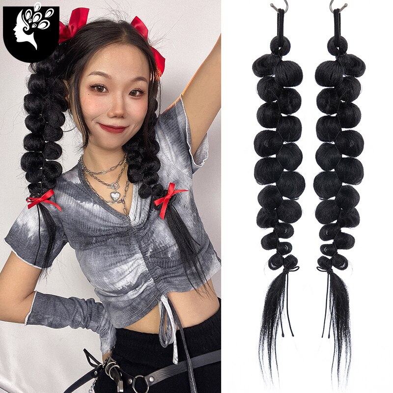 Lange Synthetische Paardenstaart Diepe Passie Wave... – Vicedeal