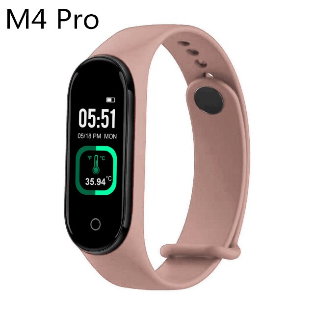 M4 Pro Smart Wristband Thermometer M4 Band LCD Col... – Vicedeal
