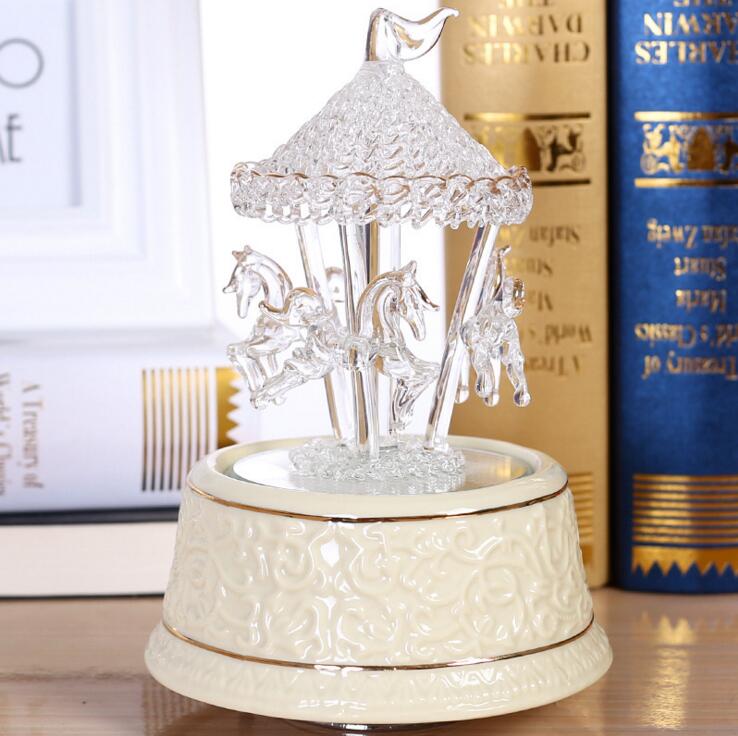 Flash Light Crystal Mp3 Bluetooth Merry-Go-Round C... – Grandado