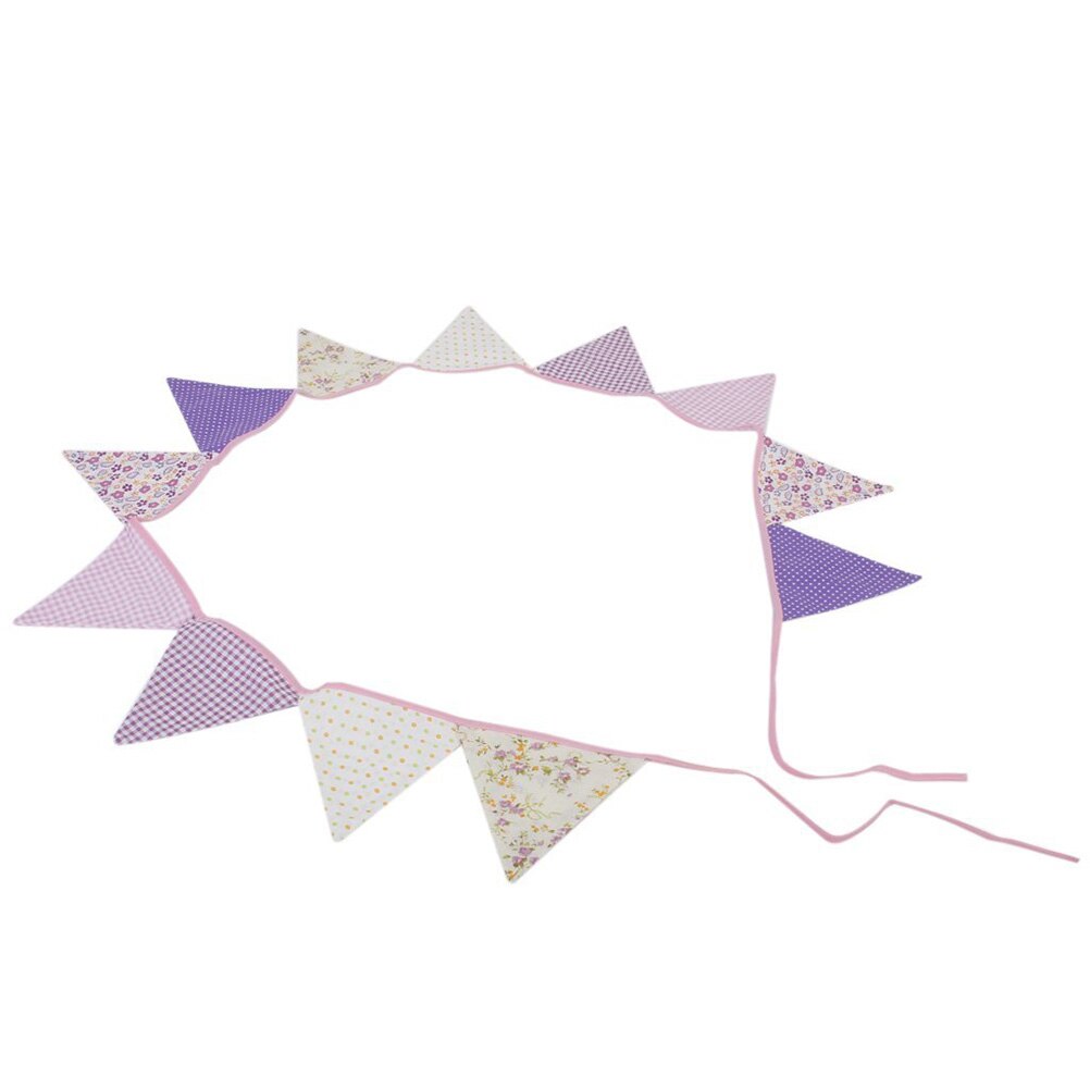 12pcs Purple Series Triangle Flags Party Bunting B... – Grandado