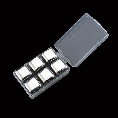 Stainless Steel Whiskey Stone Reusable Ice Cubes W... – Grandado