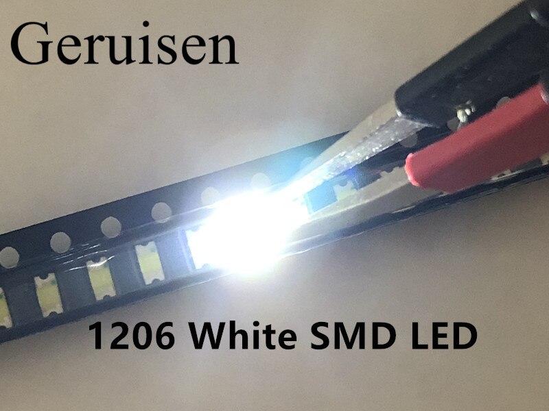 1000 Uds SMD 1206 Led blanco 1206 smd led blanco f... – Grandado