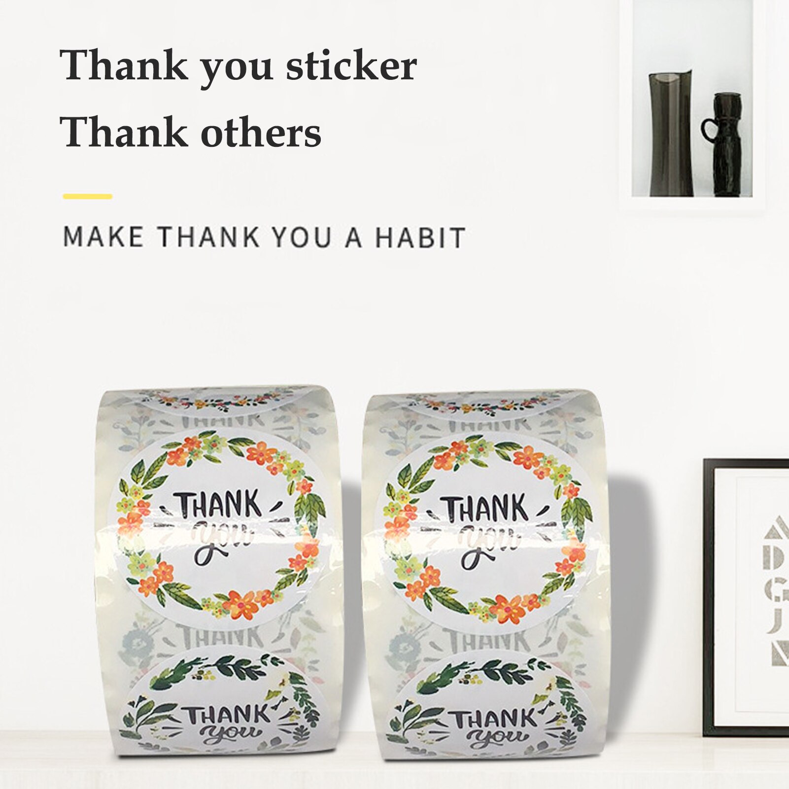 500Pcs/Roll Dank U Sticker Bakken Labels Stempel R... – Grandado