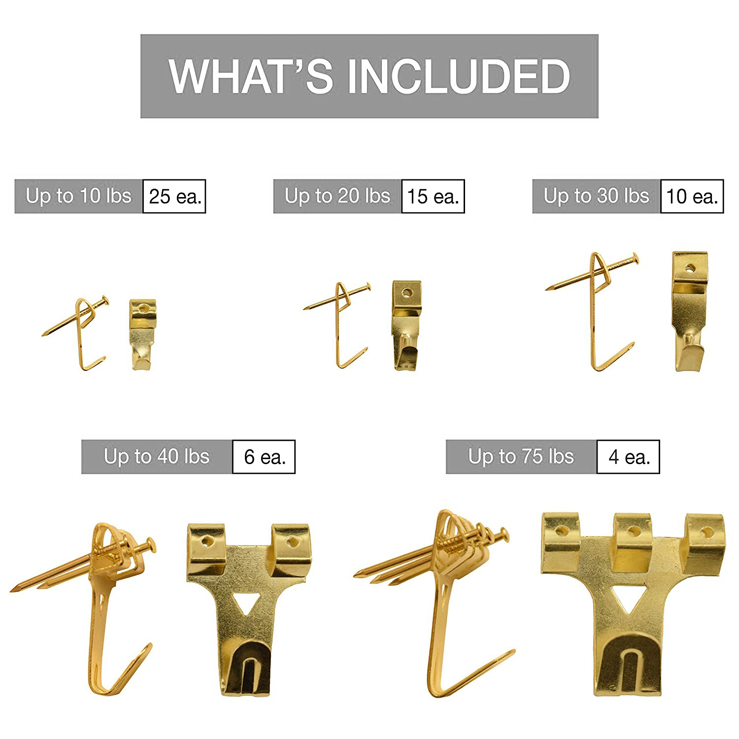 Assorted Picture Hanging Kit Heavy Duty Assortment... – Grandado