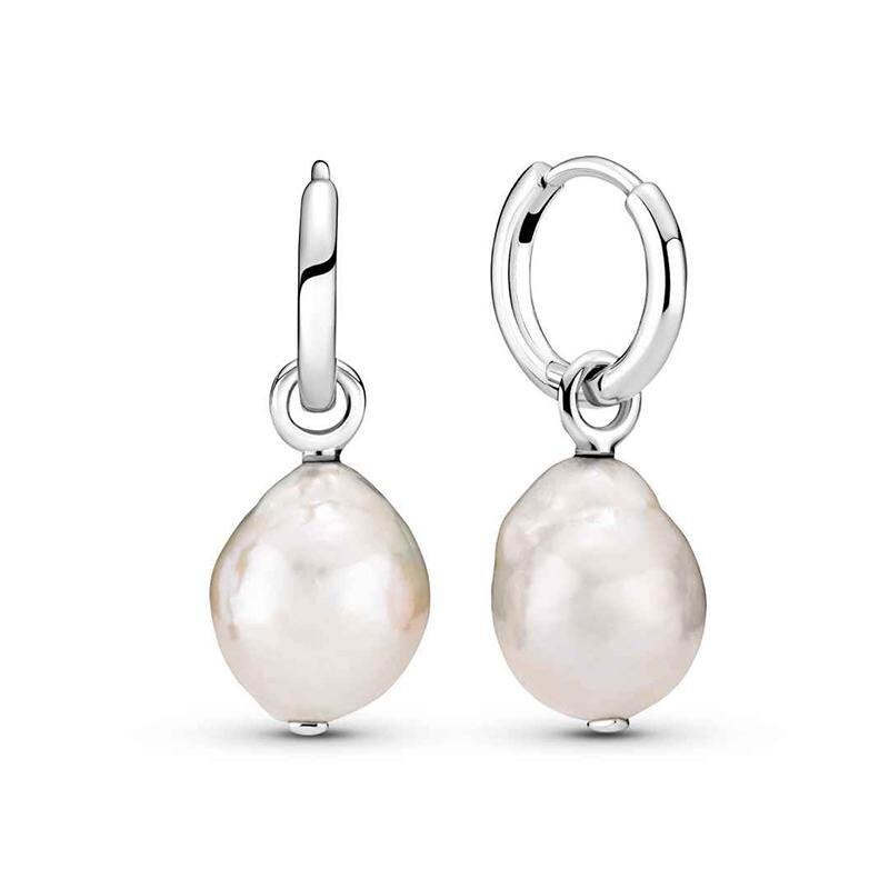 925 Sterling Silver Freshwater Cultured Baroque Pe... – Grandado