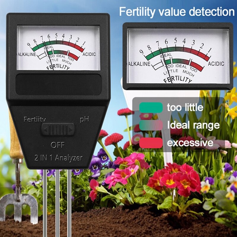 Upgraded 2 in 1 Soil PH & Fertility Analyzer S... – Grandado