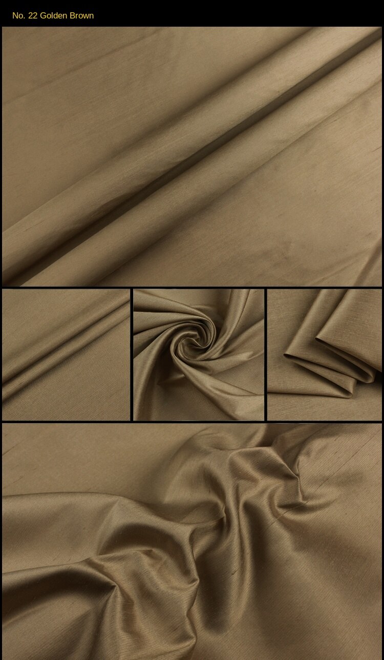 Solid color silk double palace fabric stiff mulber... – Vicedeal