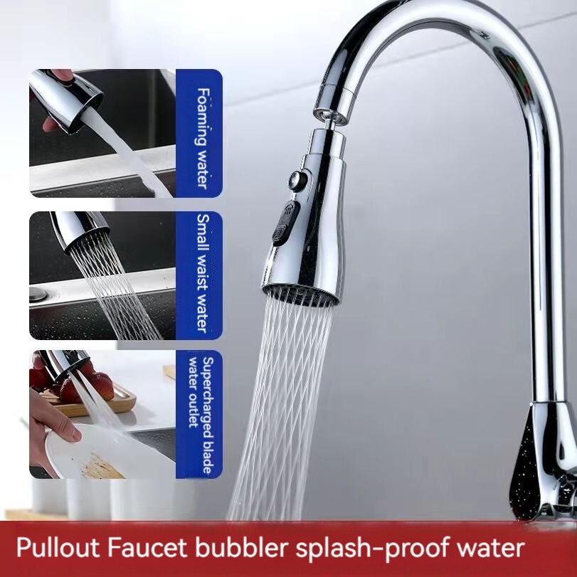 360°Kitchen 3-step Adjustable Tap Splashproof Exte... – Vicedeal