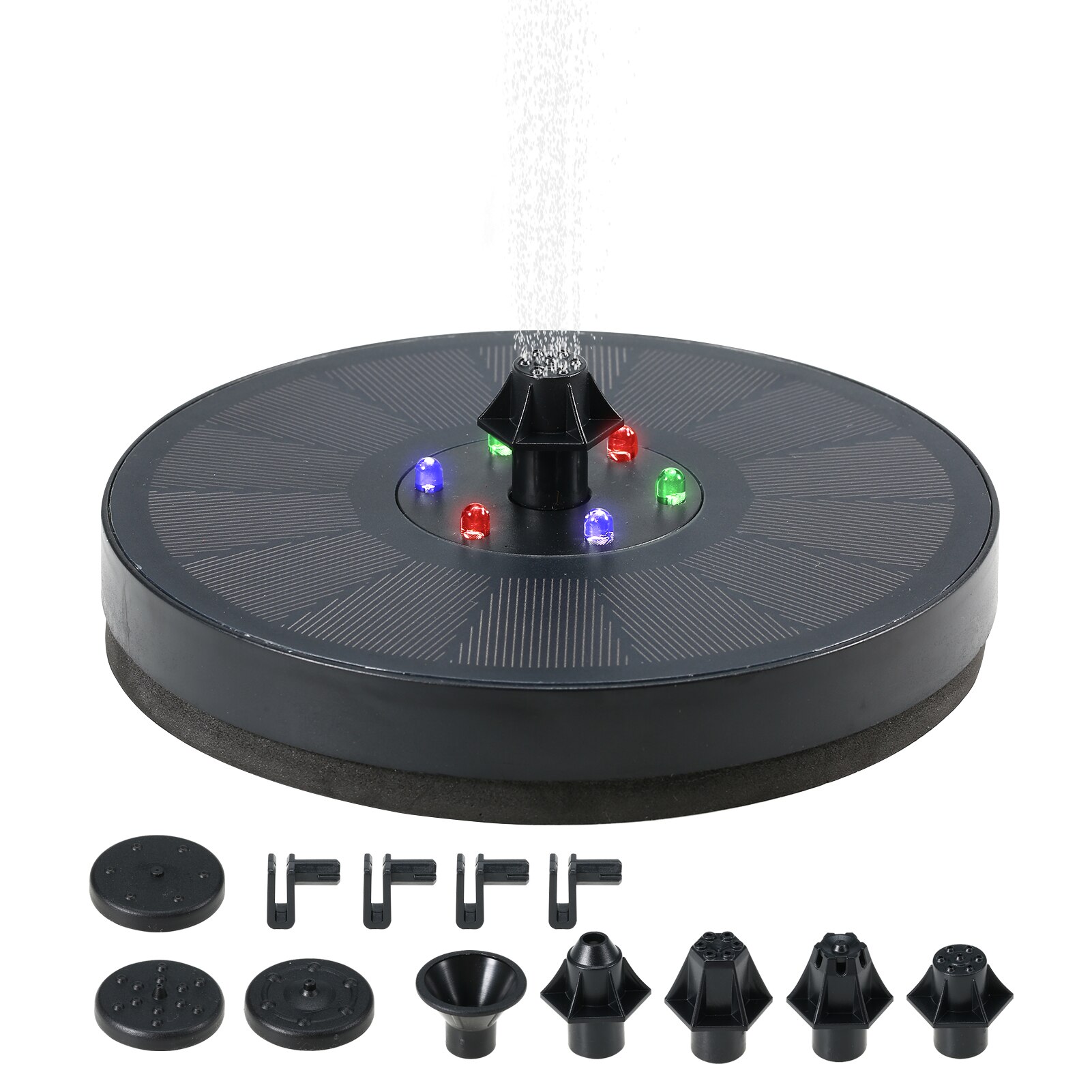 Drijvende Solar Fontein Pomp Met Kleurrijke Gradië... – Vicedeal