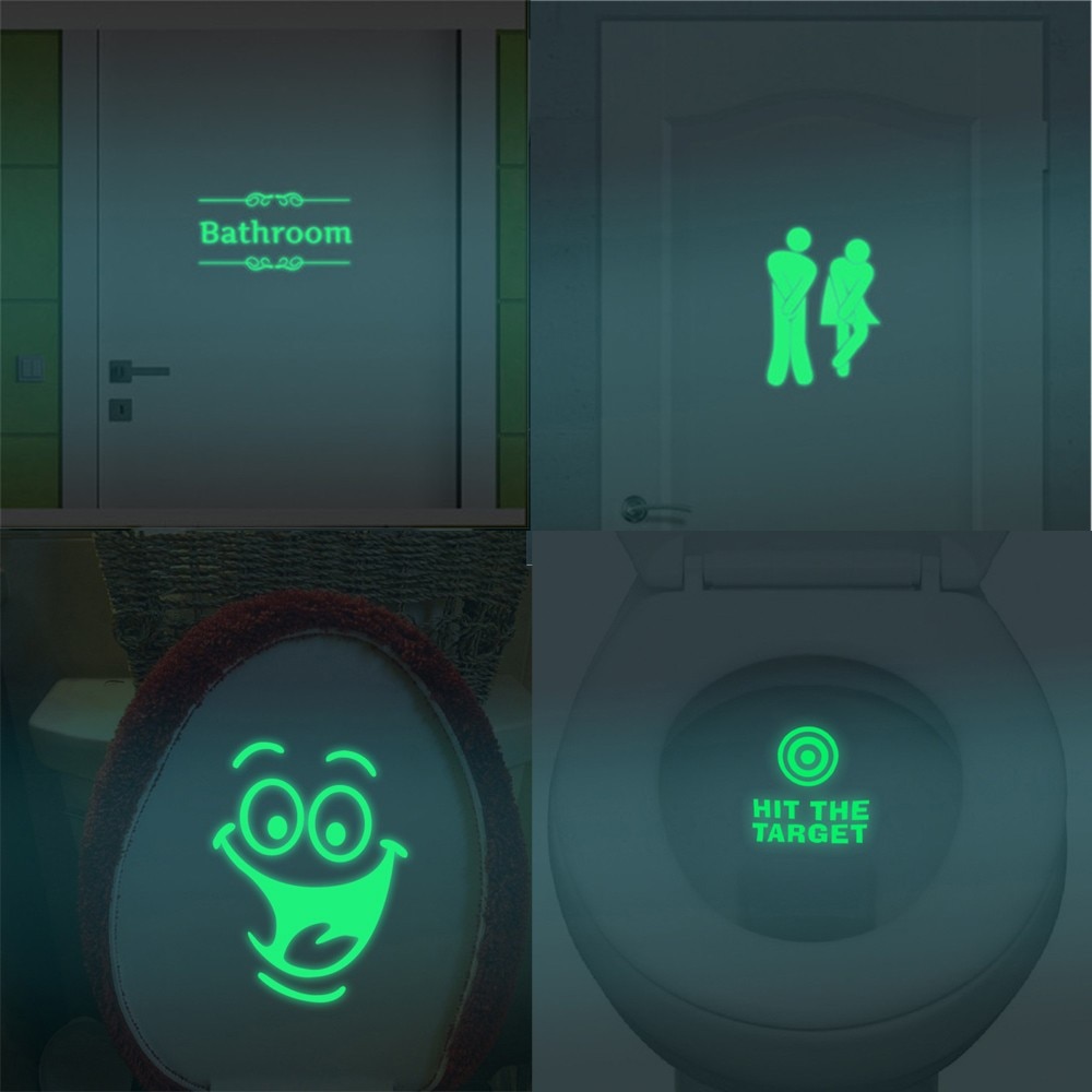 Badkamer Lichtgevende Sticker Wc Fluorescerende Mu... – Grandado