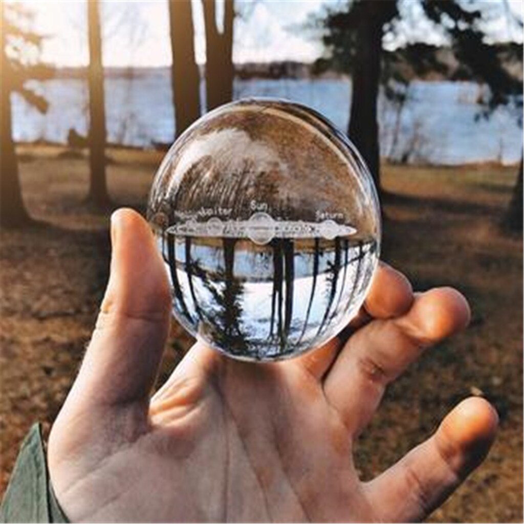 Solar System Clear Lens Ball Crystal Glass Ball Cr... – Grandado