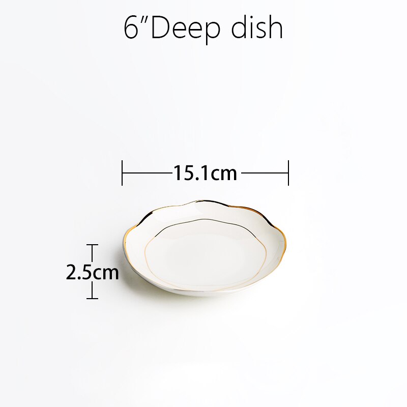 10 & 8 & 4 inch, real bone china dinner plate set,... – Vicedeal