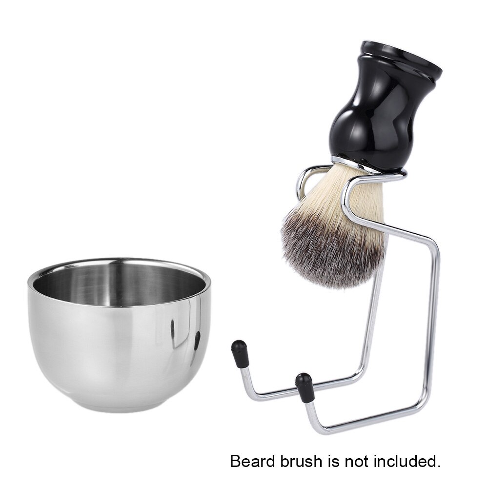 2 In 1 Scheerkwast Houder & Zeep Kom Rvs Heren Sch... – Vicedeal