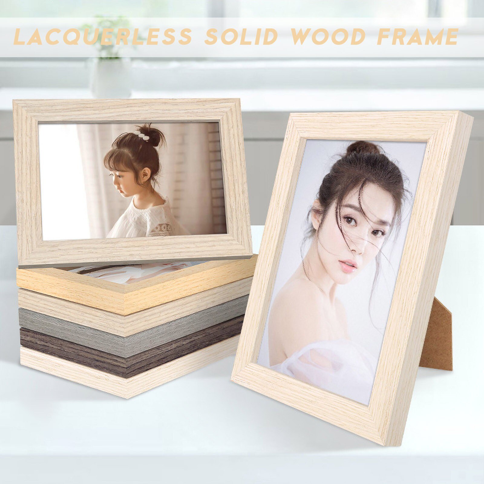 3.5x5 Wooden Classic Picture Frames Pine Wood Fram... – Grandado