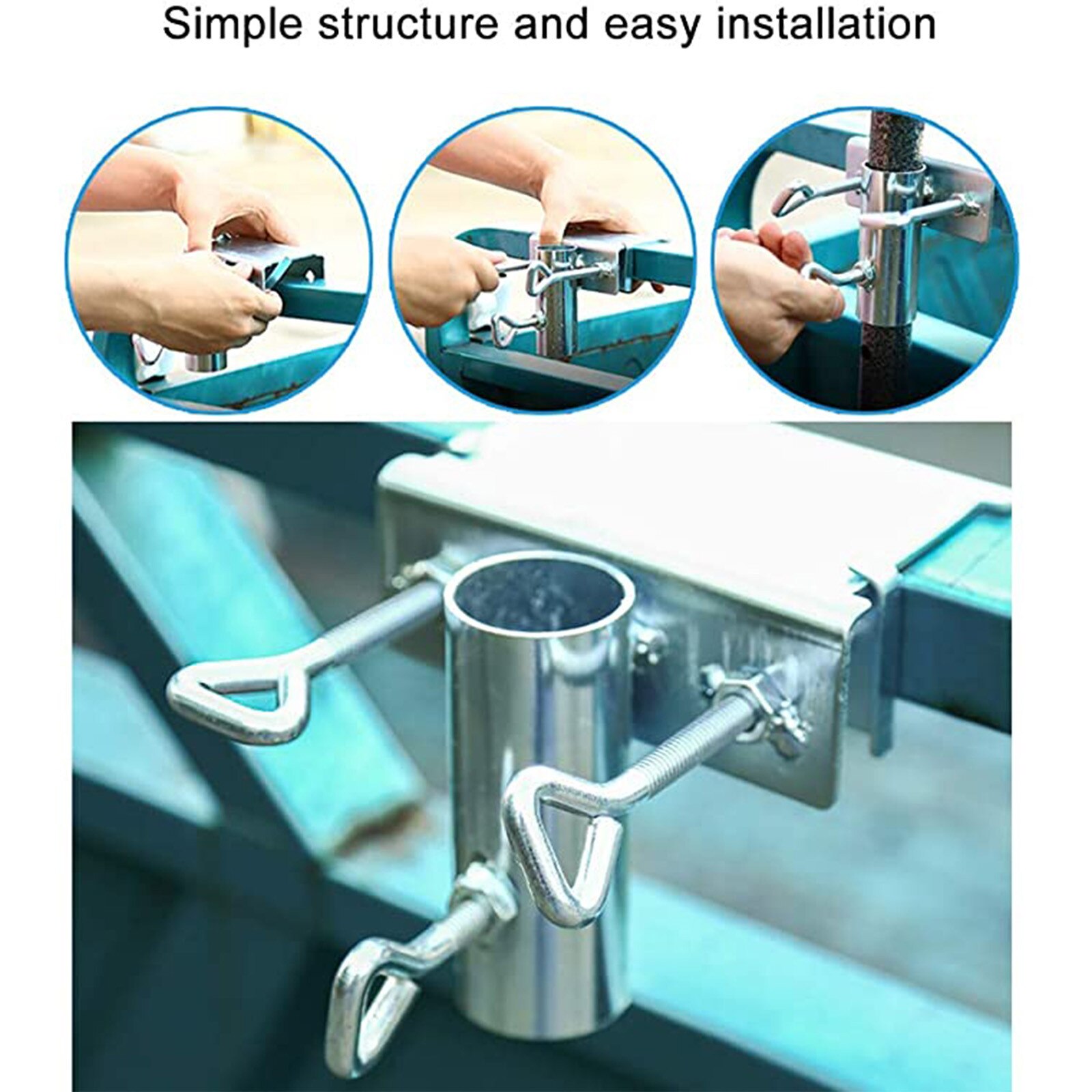 Parasol Holder Garden Umbrella Fixing Clip Bracket... – Grandado