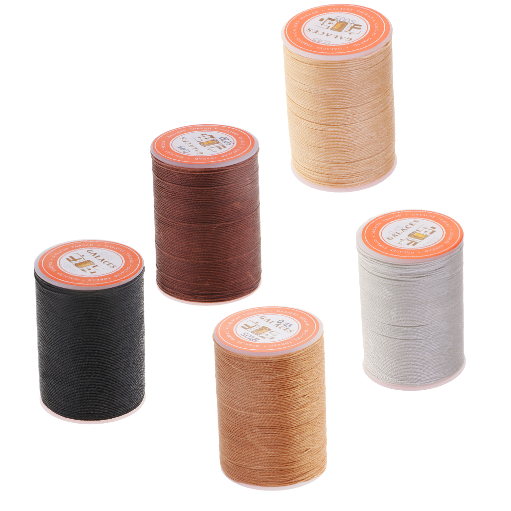 5 Spools 0.45mm Thread Sewing Stitching Waxed Cord... – Grandado