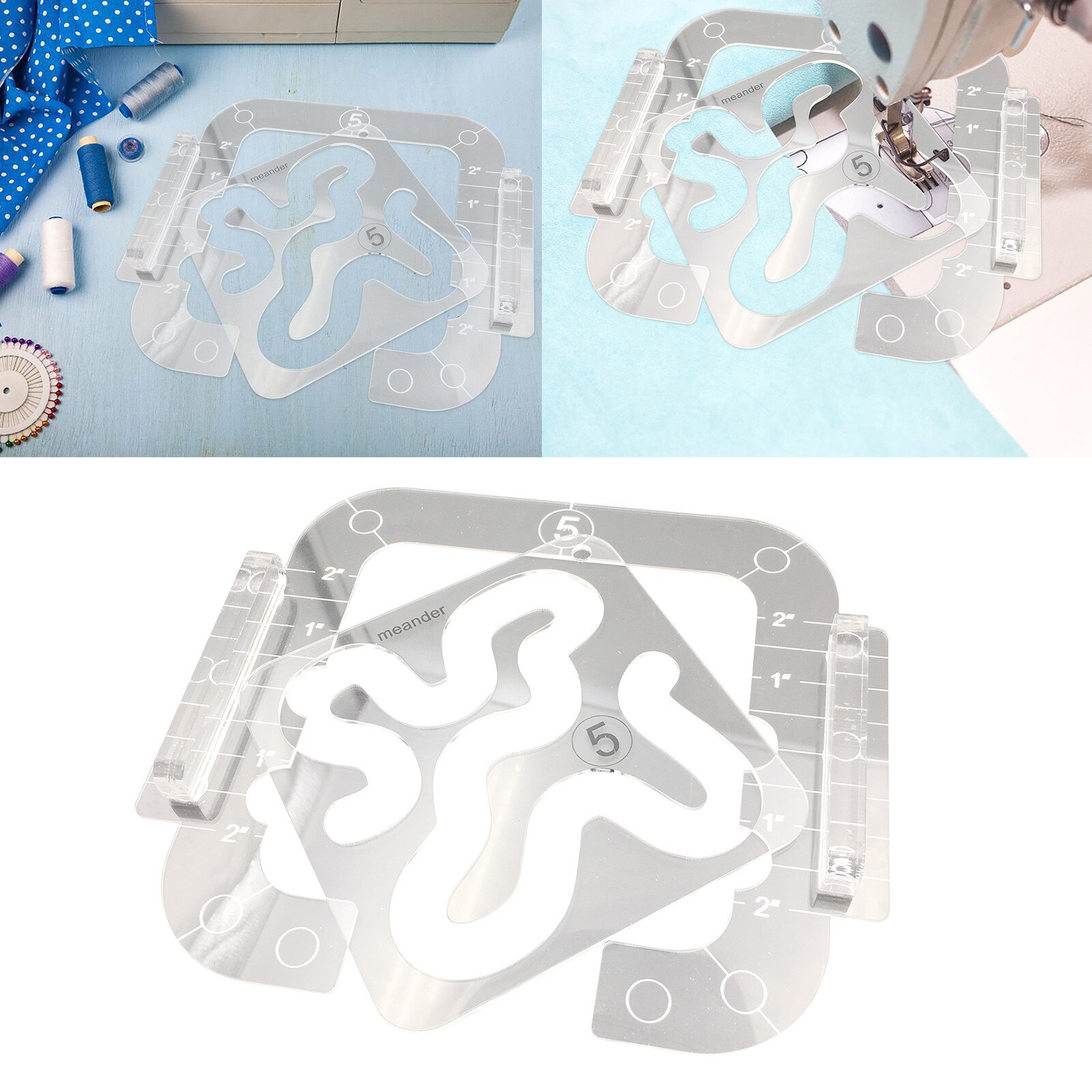 Free Motion Quilting Template Series 5 with Quilti... – Grandado