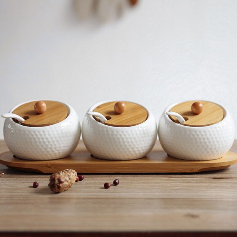 Pot de rangement de Condiment en céramique Pot d'a... – Grandado