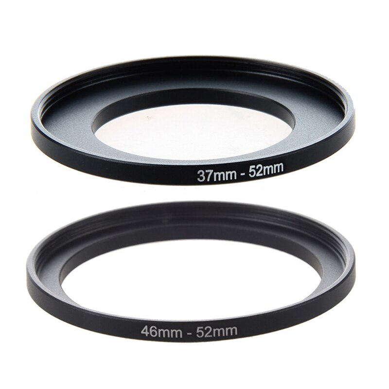 2Pcs Camera Lens Filter Step Up Ring Adapter Zwart... – Vicedeal