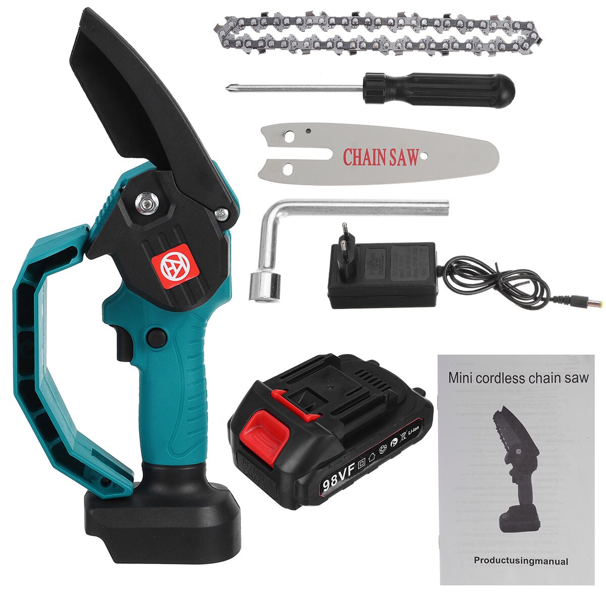 4Inch 98VF 1200W Mini Elektrische Zaag Kettingzaag... – Vicedeal