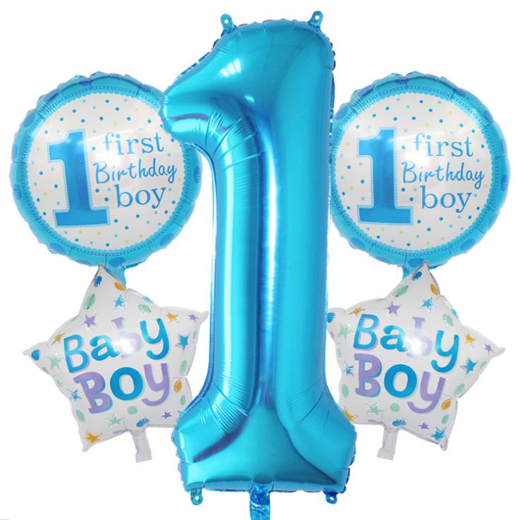40inch Number 1 Foil Balloons 1st Birthday Balloon... – Grandado