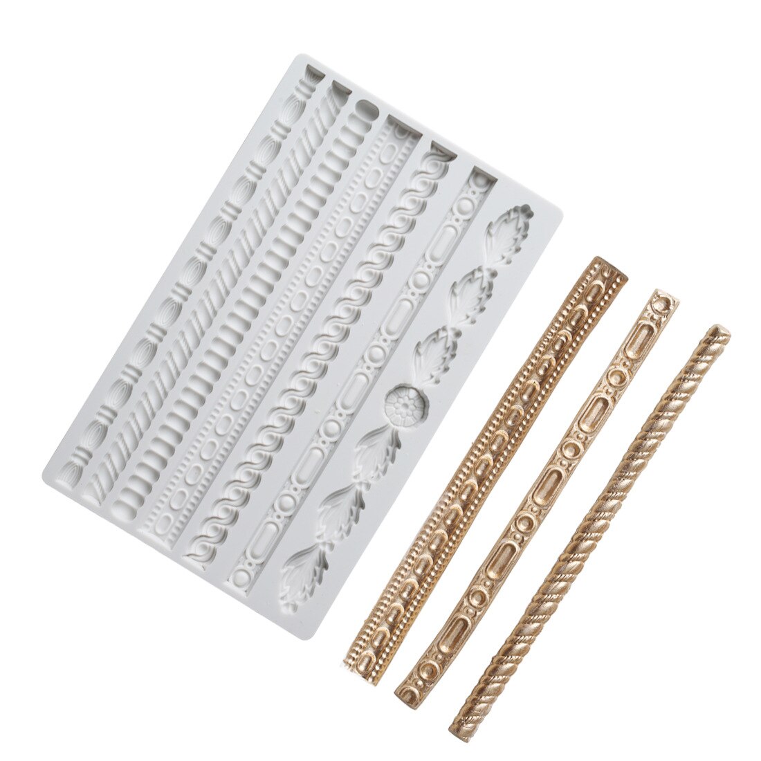 Plaster Molds Silicone Resin Embossed Rim Mould 3d... – Grandado