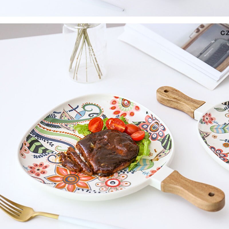 Nordisk middagstallerken keramisk fad bøf salatbak... – Grandado