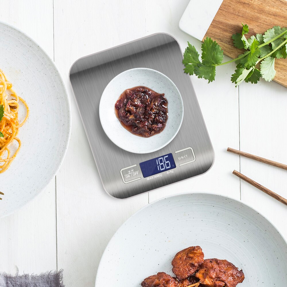 Kitchen Scale LCD Electronic Scales Postal Balance... – Grandado