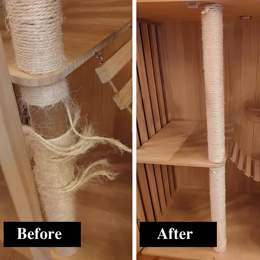 50m Sisal Rope Cat Tree DIY Scratching Post Toy Ca... – Vicedeal