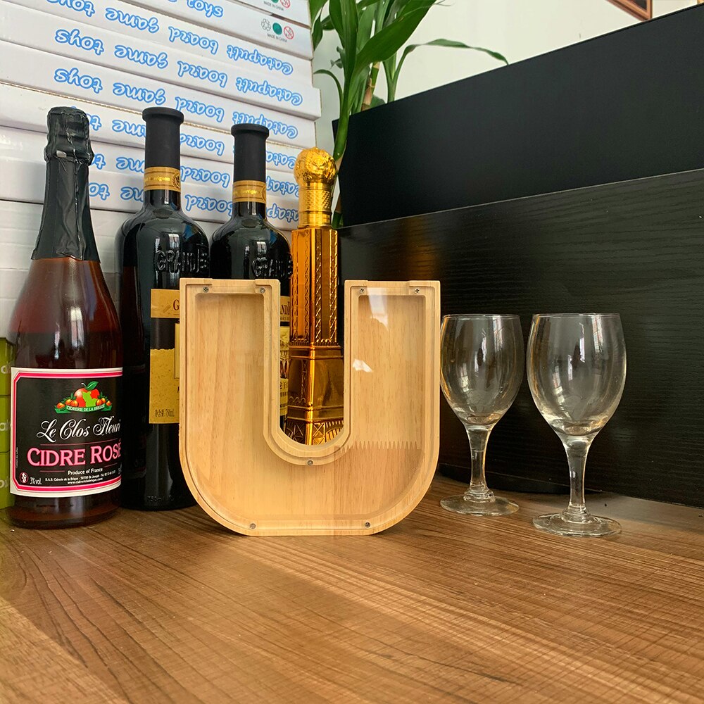 Twintig-Zes Engels Alfabet Spaarpot Houten Speelgo... – Grandado