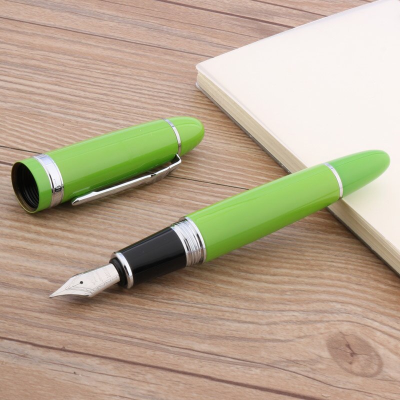 jinhao 159 green metal silver Fountain Pen – Vicedeal