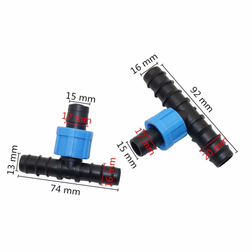 Landbouw 5/8 "Draad Lock Drip Tape Tee Connector K... – Vicedeal