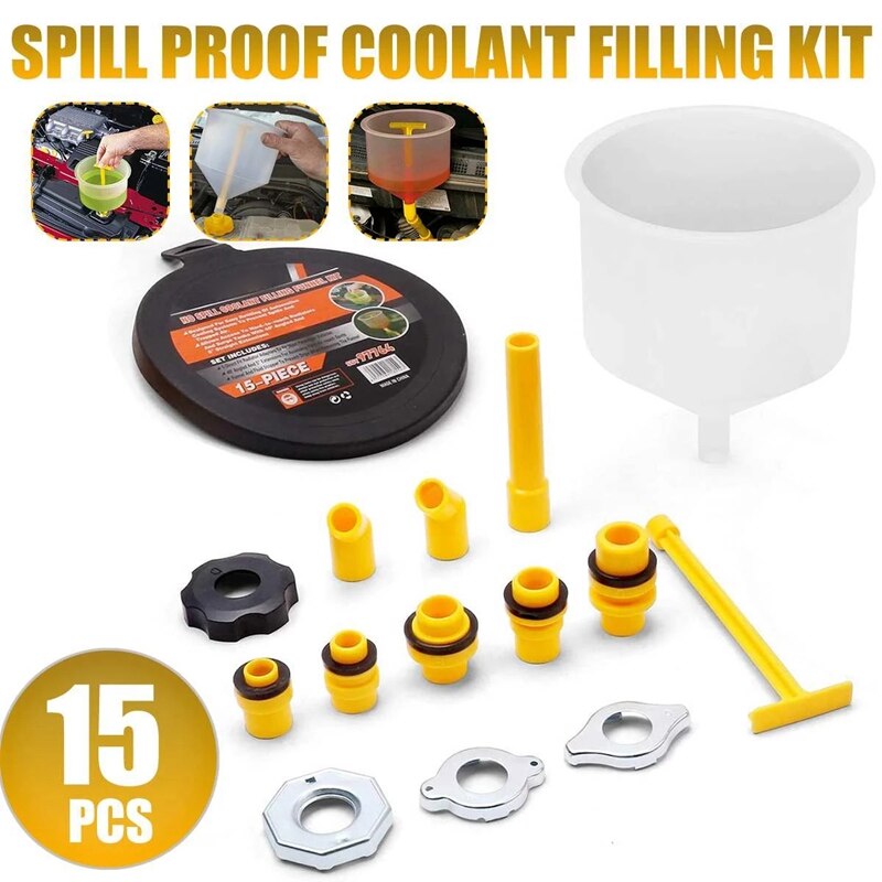 15Pcs Plastic Filling Funnel Spout Pour Oil Tool S... – Vicedeal