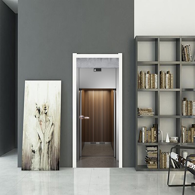 DIY Unique Simple Elevator Door Wall Sticker Water... – Grandado