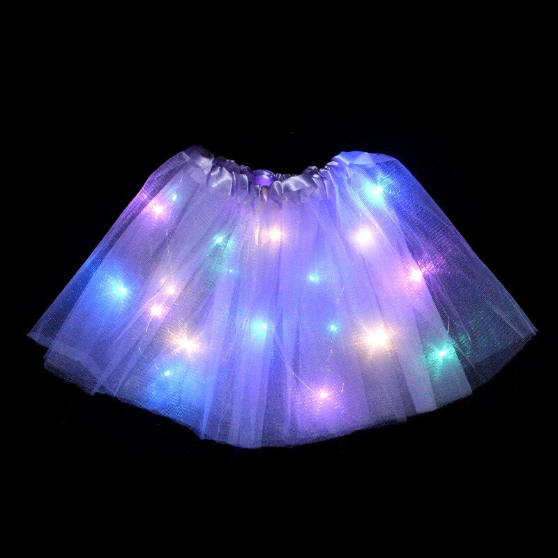 Butterfly Sequin Wings Glowing Mesh Tutu Skirt Glo... – Vicedeal