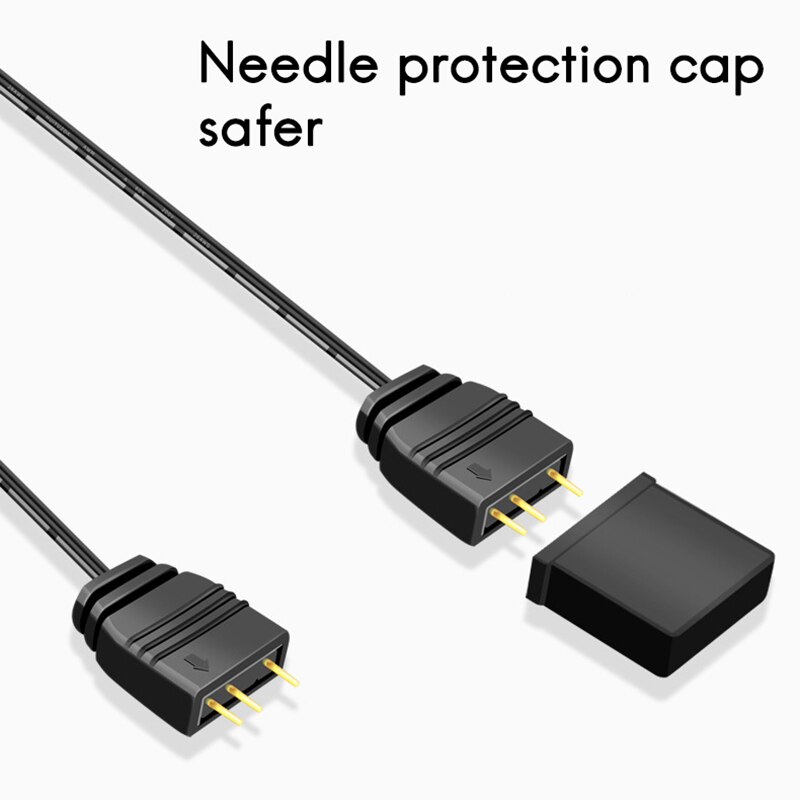 10 Pcs One to Two Extension Cable 5V 3-Pin Motherb... – Grandado