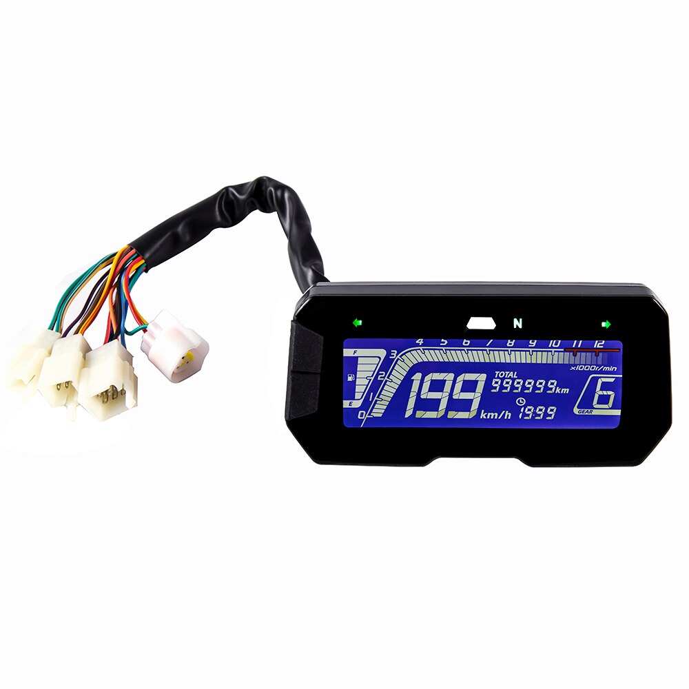 LED 12000RPM 6 Gear Universal Motorcycle LCD Digit... – Grandado