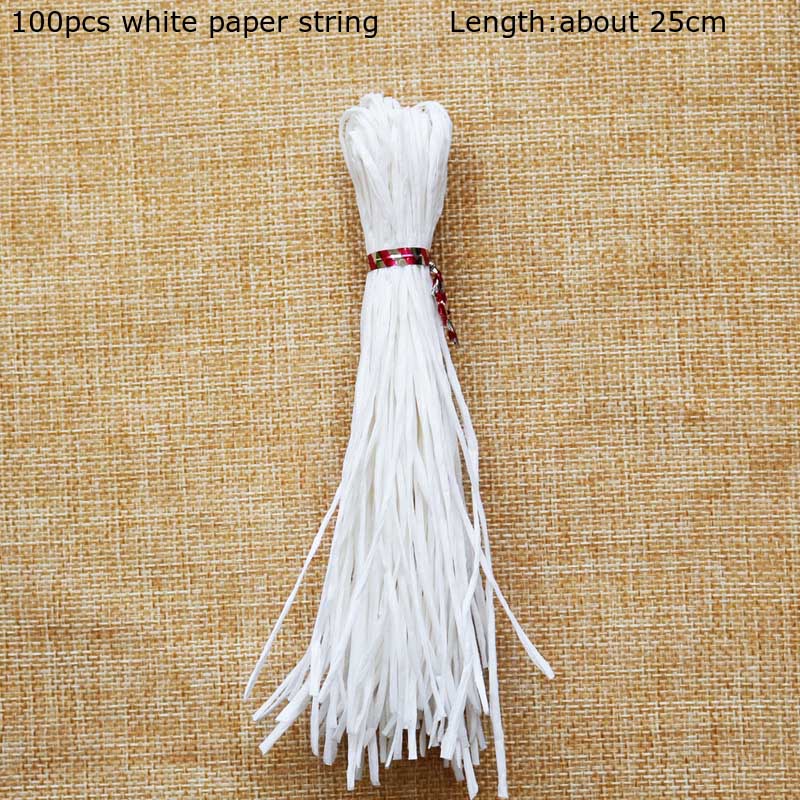 100 Stuks Dank U Wit Papier Tags Diy Wedding Tags ... – Vicedeal