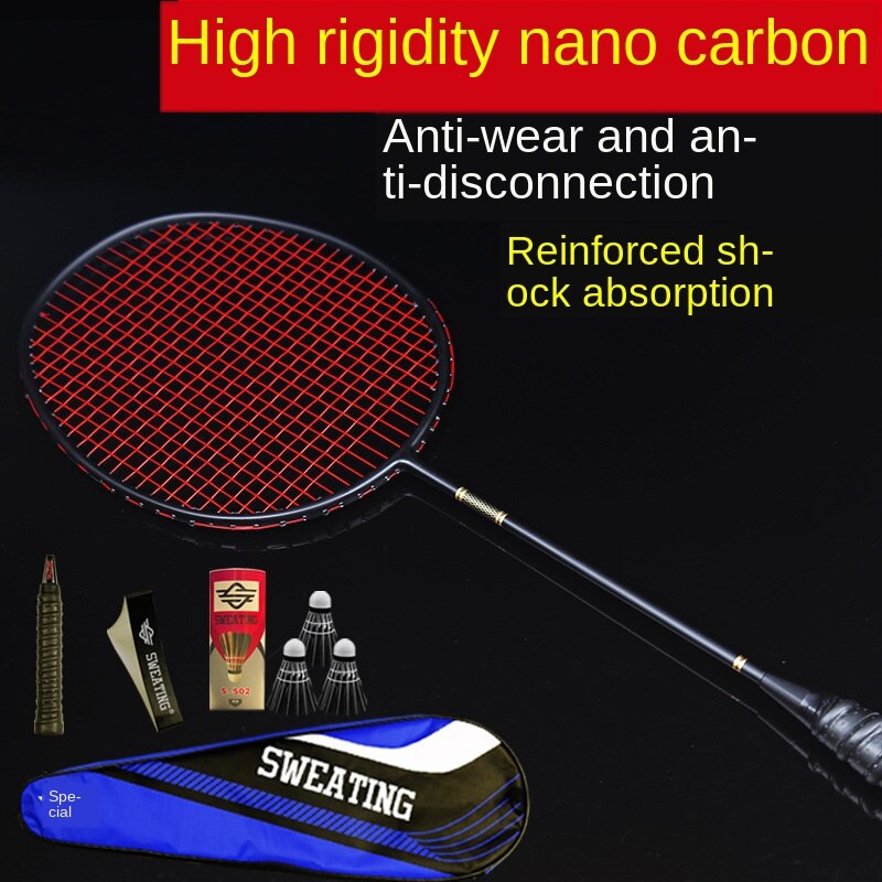badminton racket full carbon training single shot ... – Vicedeal