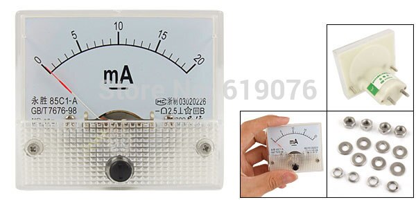 Class 2.5 Accuracy DC 0-20mA Analog Panel Meter Am... – Grandado