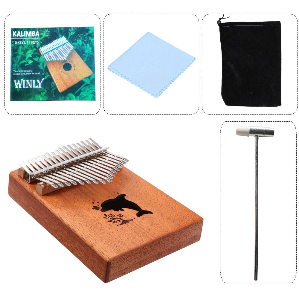 17Keys Portable Thumb Piano Pocket Instrument Kali... – Grandado