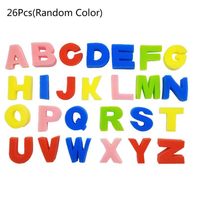 26 Pcs Capital Letters Sponge Foam Drawing Alphabe... – Vicedeal