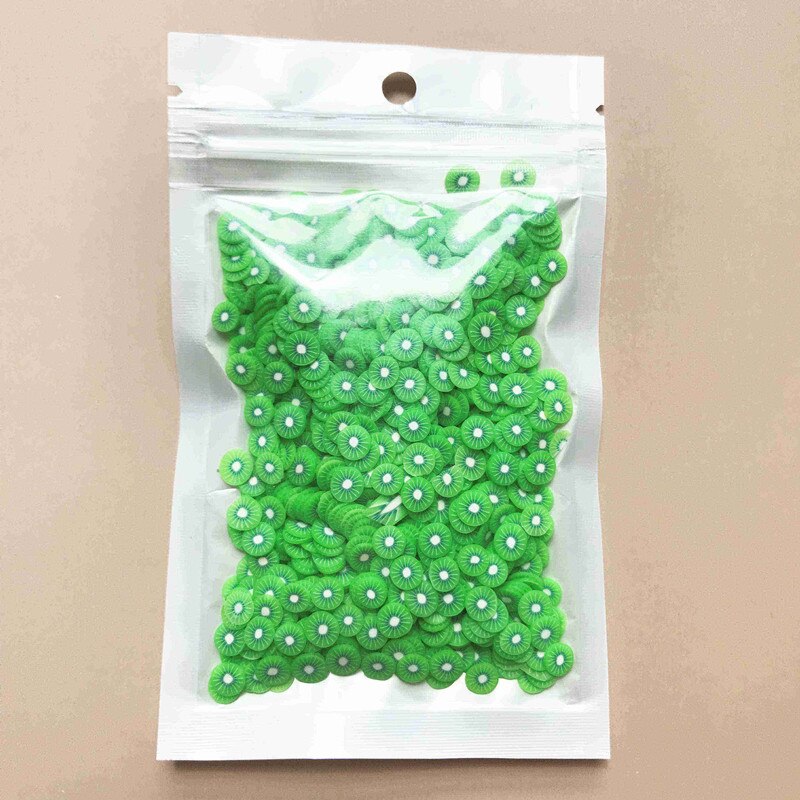 20 G/partij 5Mm Kiwi Plakjes Polymeer Klei Plastic... – Grandado