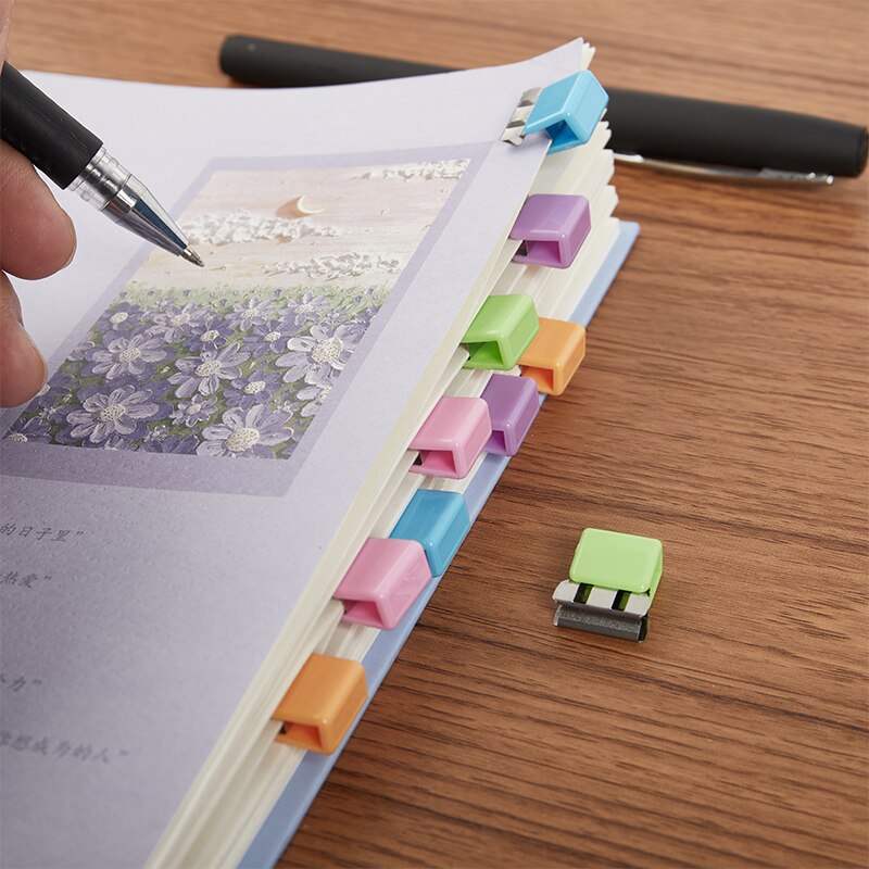 10 pcs/lot Colorful Sliding Clip Paper Clips Candy... – Vicedeal