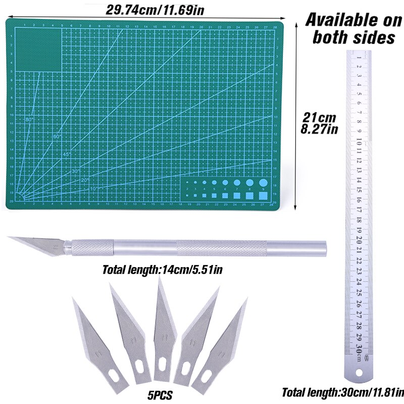 LMDZ 8Pcs Carving Knife Rotary Cutter Kit With Cut... – Grandado