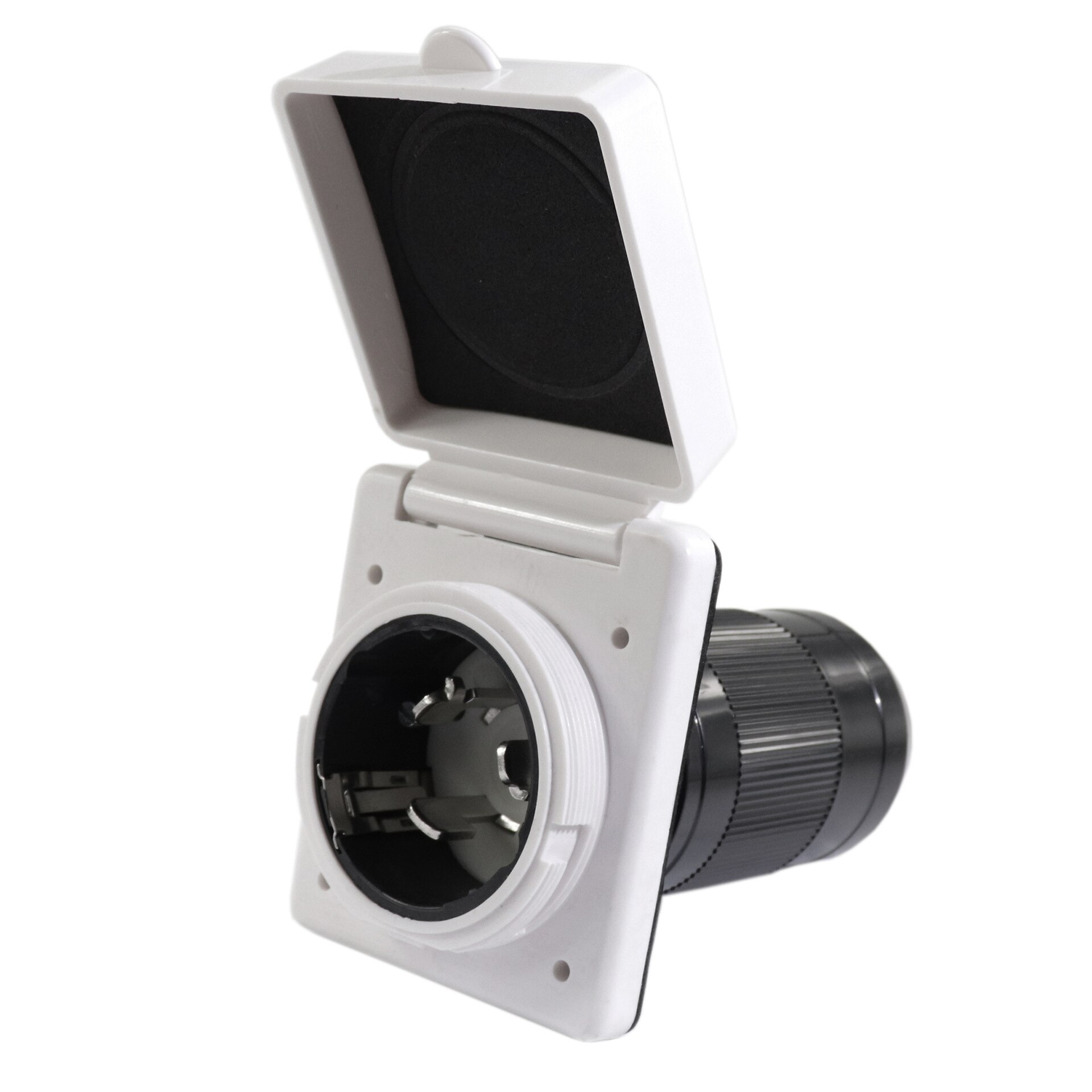 RV inlet RV charging plug with waterproof cover 12... – Grandado