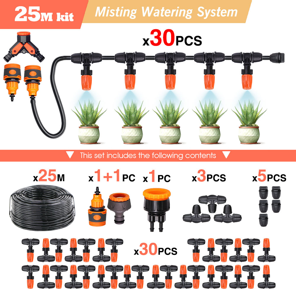 30-5M Garden 4/7mm Hose Fogging System Orange Adju... – Grandado