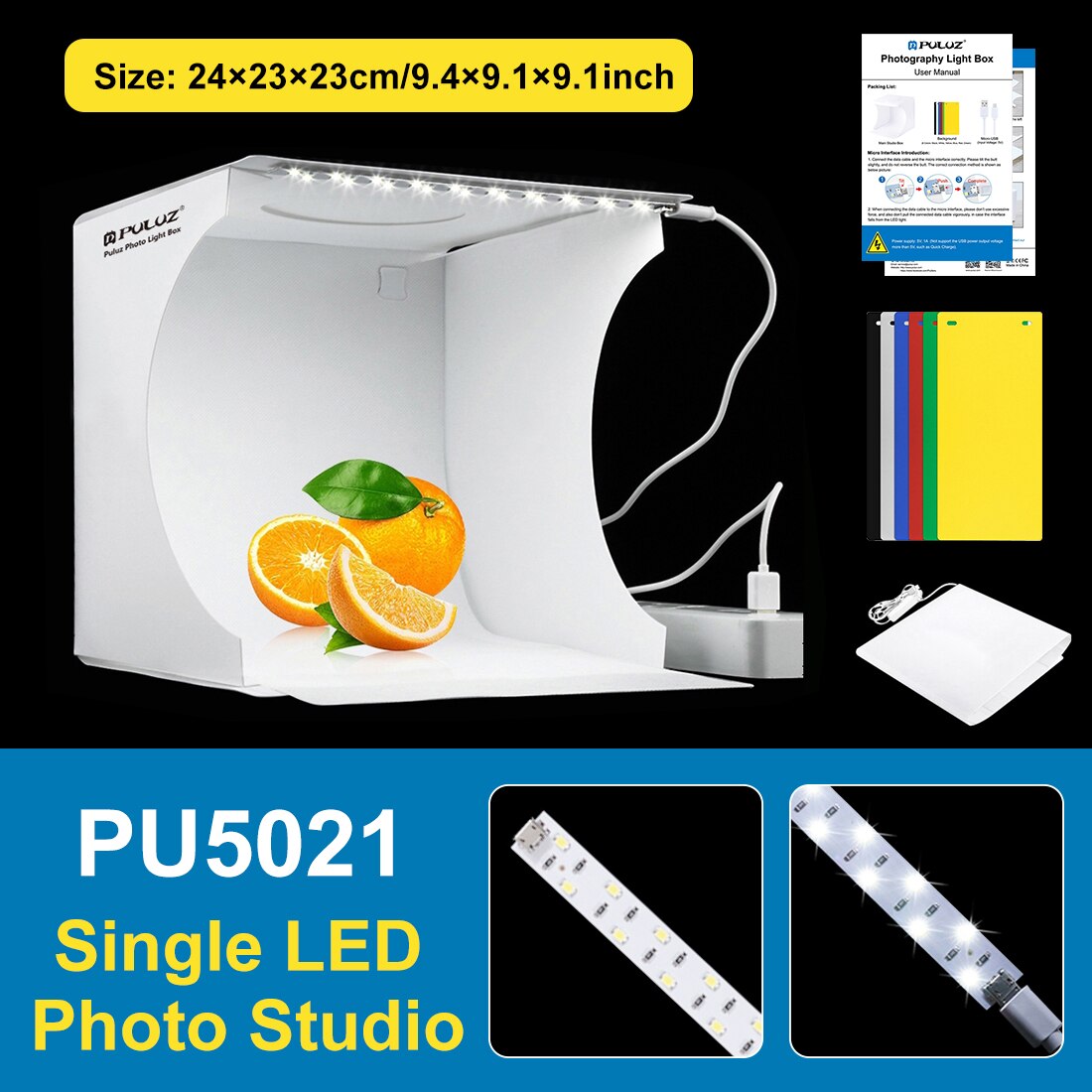 PULUZ Mini Photo LED Light Studio Box Photo Tent W... – Grandado