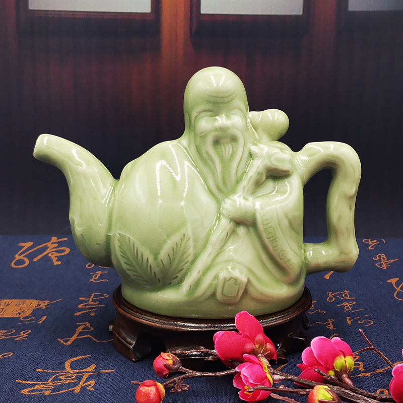 Yin Yang pot Tongchuan Museum Yaozhou Kiln celadon... – Grandado