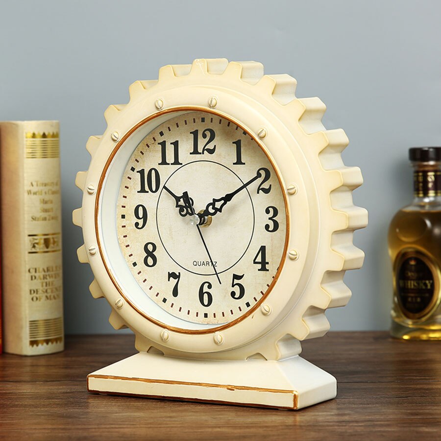 8 Inches Vintage Table Clock Home Decor Living Roo... – Grandado